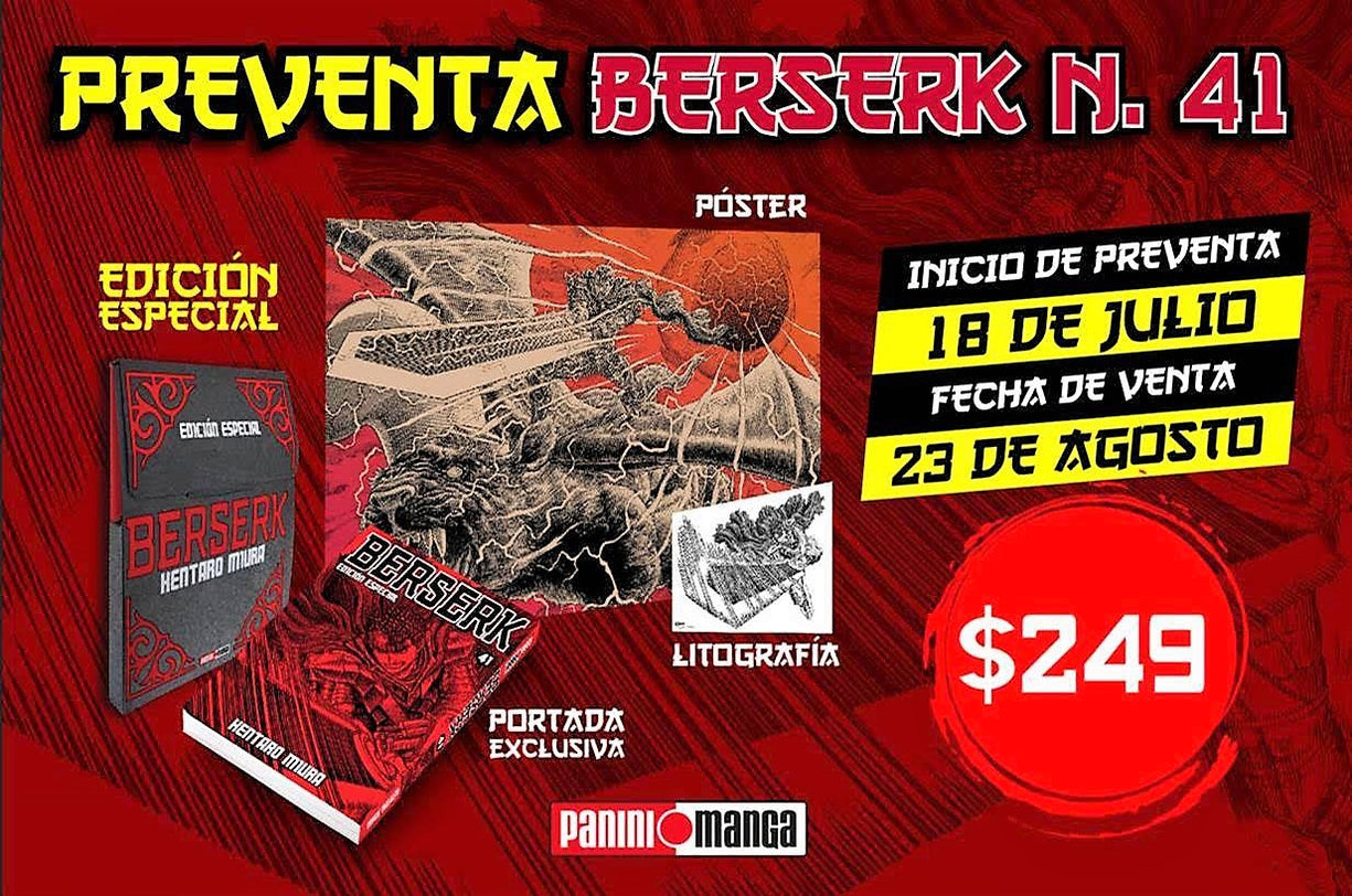 Berserk 41 Portada Variante — Shin Sekai Manga & Comics
